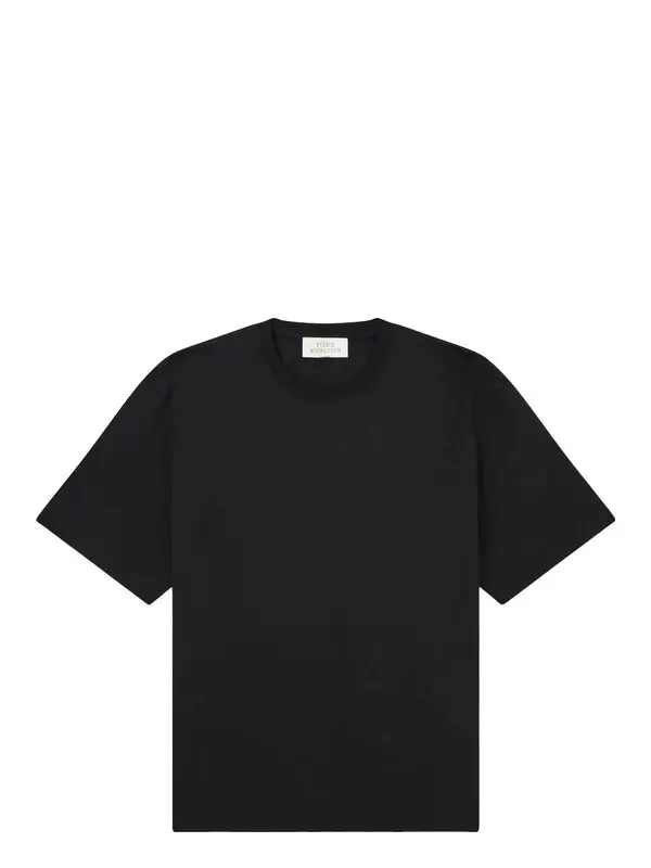 Studio Nicholson Bric Cotton-jersey T-shirt - Black