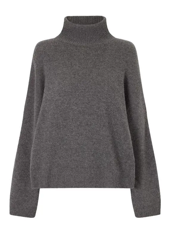 Brunello Cucinelli Cashmere Turtleneck Sweater - Gray