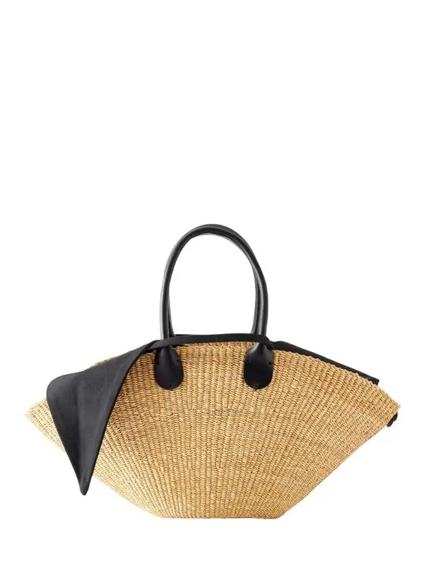 Muuñ Sophia Raffia Tote - Neutrals