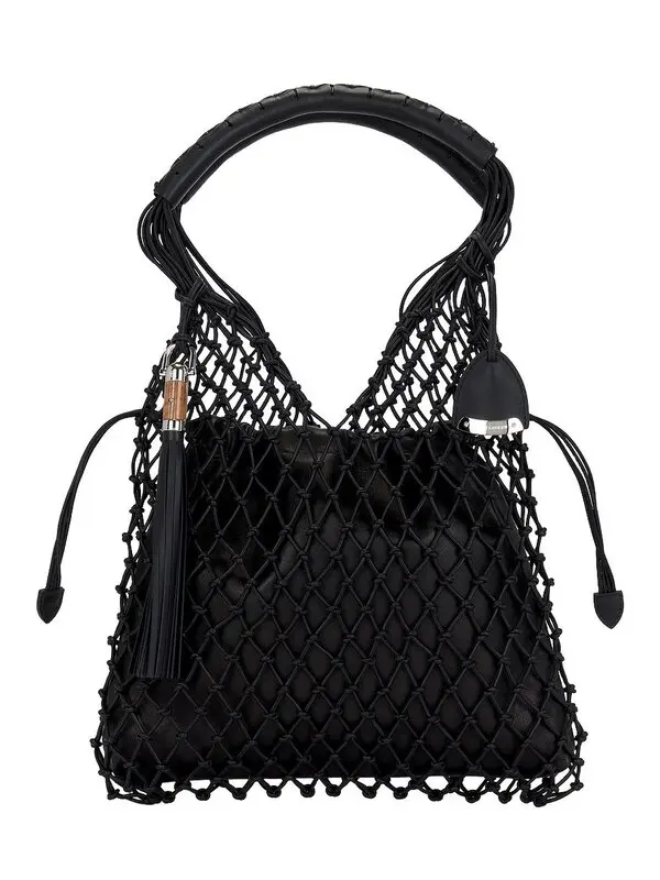 Ralph Lauren Macrame Tote Bag - Black