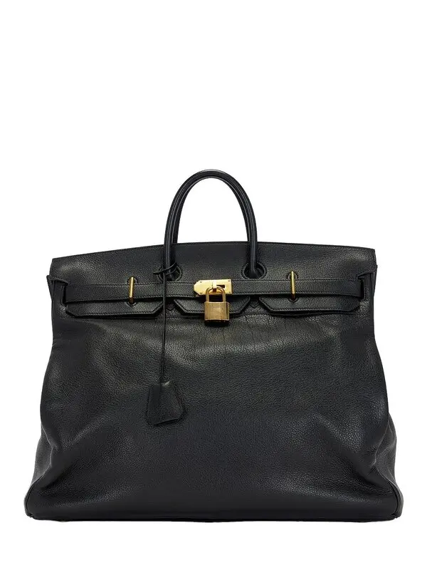 Hermès Ardennes Haut A Curroies Birkin 50 Handbag - Noir