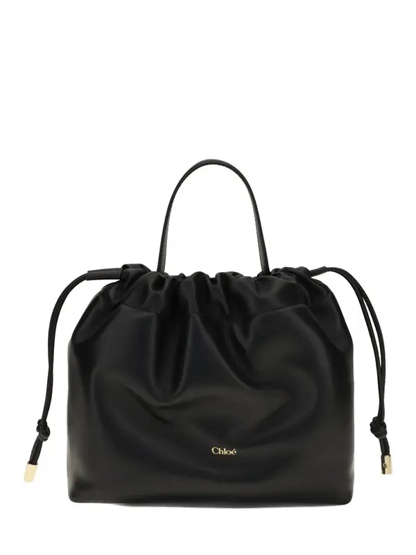 Chloé Icons Leather Chain Shoulder Bag - Black