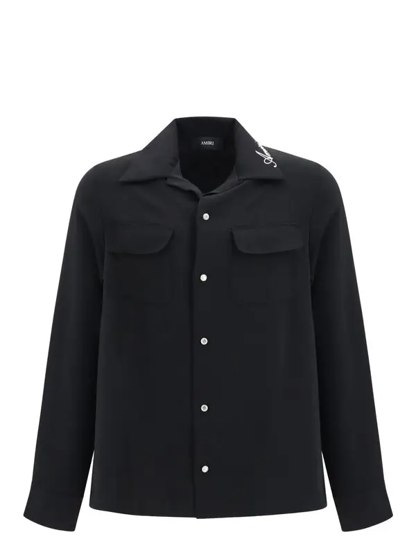 Amiri Rounded Pocket Shirt - Black
