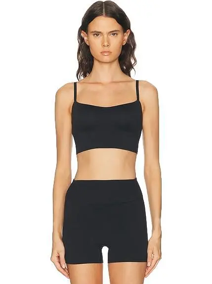 NIKESKIMS Matte Cami Long Line Bra - Obsidian