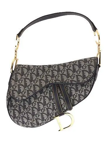 Dior Trotter Oblique Saddle Bag - Blue