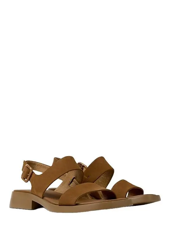 Camper Dana Leather Two-strap Sandal - Brown