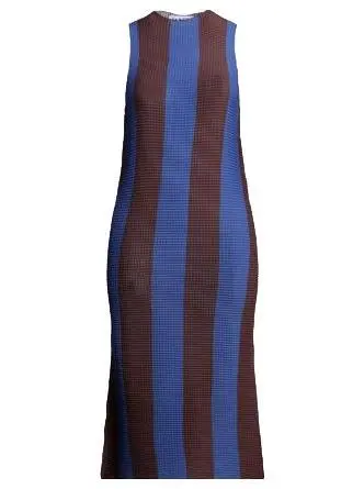 Sunnei Sleeveless Crewneck Midi Dress - Brown