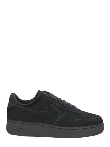 Nike Force 1 Calf Hair Low Top Sneakers - Black