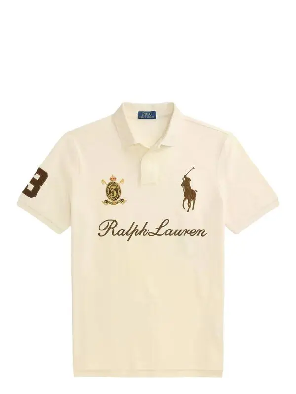 Polo Ralph Lauren Logo-embroidered Piqué Polo Shirt - Neutrals