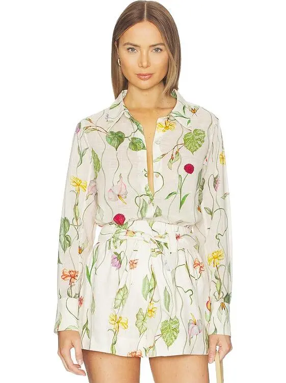 Cara Cara Relaxed Long Sleeve Shirt - Cream