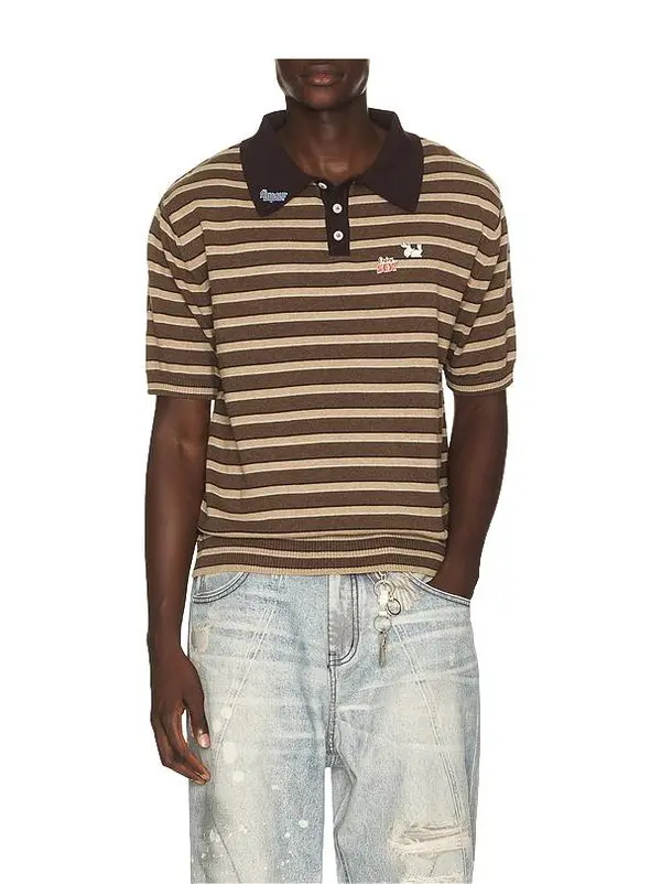 CARNE BOLLENTE Pin-up Patrol Polo In . Also - Brown