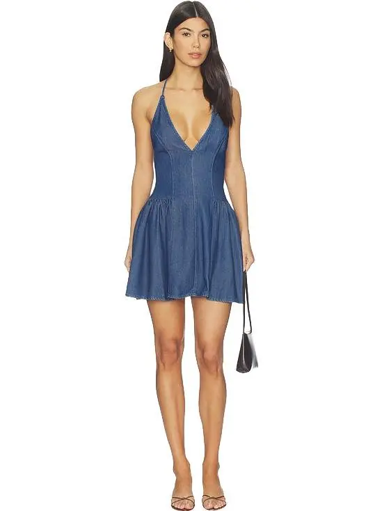 LOVERS AND FRIENDS Kennet Mini Dress - Blue
