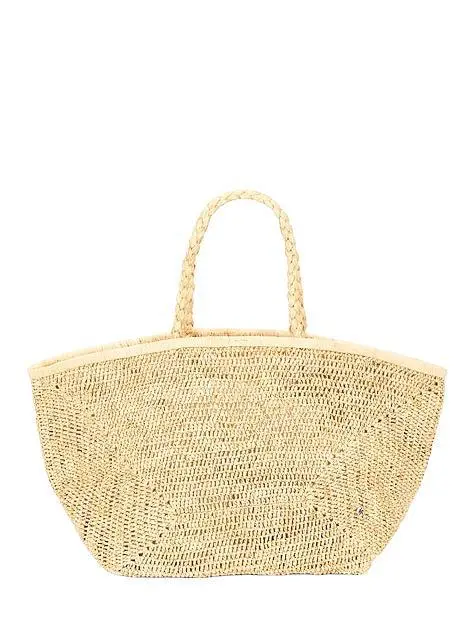 FLORABELLA Vallejo Lux Raffia Tote - Neutral
