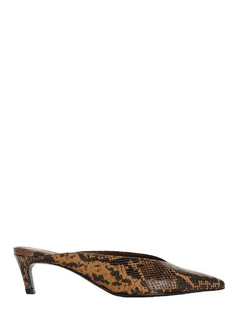 Schutz Loren Mid Mule Pump - Brown
