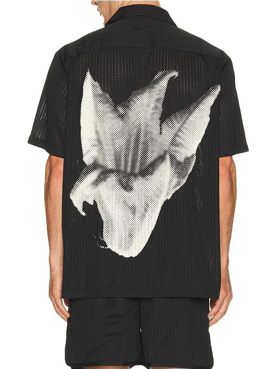 Filling Pieces Resort Mesh Shirt In . Also - Black
