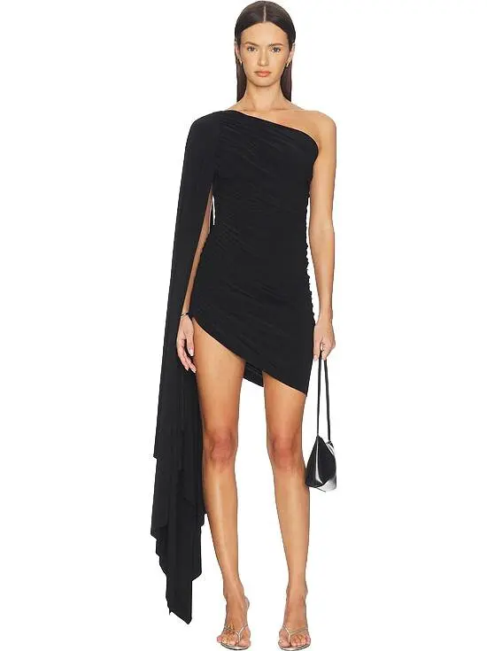 Norma Kamali Diana Dress With Sleeve - Black