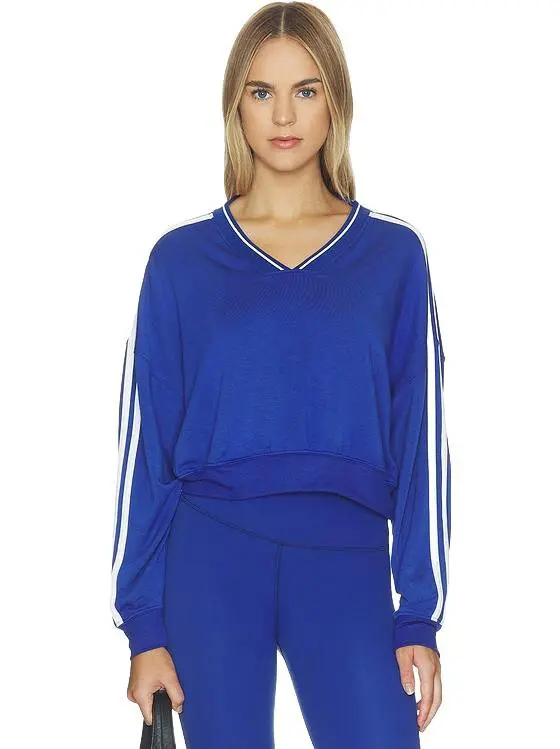 Splits59 Fleece V Neck Sweatshirt - Blue