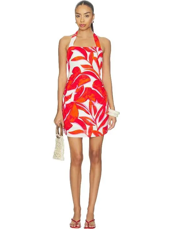 Minkpink Ravelo Halter Mini Dress - Red