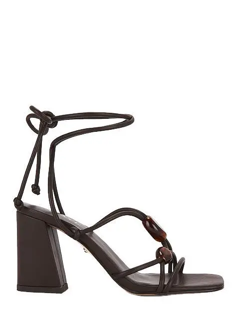 Raye Isra Sandal With Lace-up Ankle - Brown