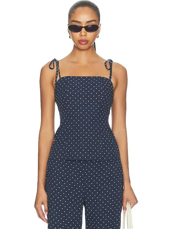 MORE TO COME Chantelle Top - Navy