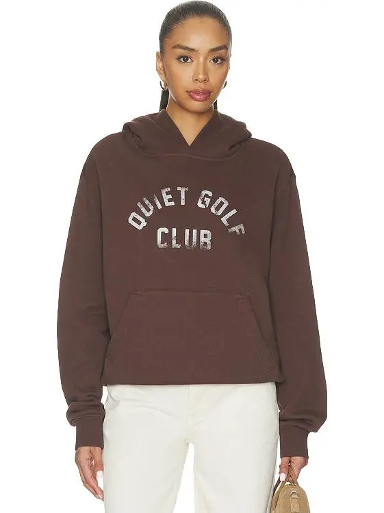 QUIET GOLF Qgc Hoodie - Brown
