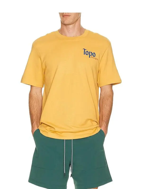 TOPO DESIGNS Peak Tee In . Also - Orange
