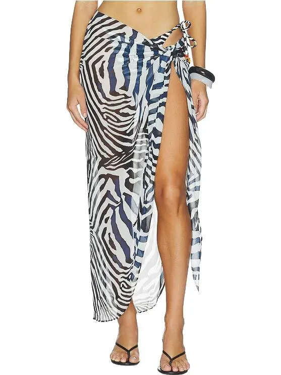 SEVEN WONDERS Xyla Front Tie Maxi Skirt - Multi