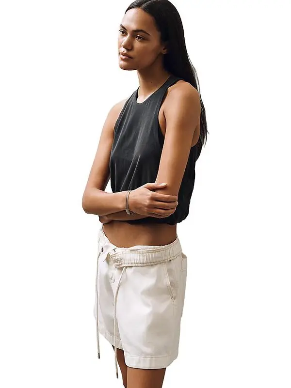DAILY PRACTICE Bubble Twist Tank Top - Anthracite