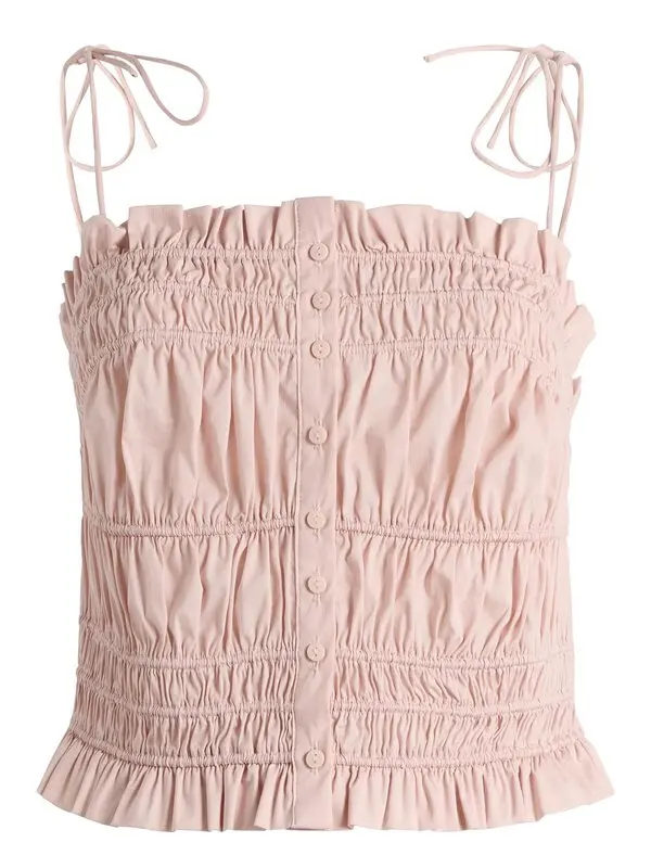 SKIMS Poplin Ruffle Cami Top - Dusty Pink