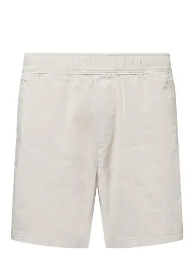Paige Elijah Straight-leg Stretch-cotton Shorts - Shallow