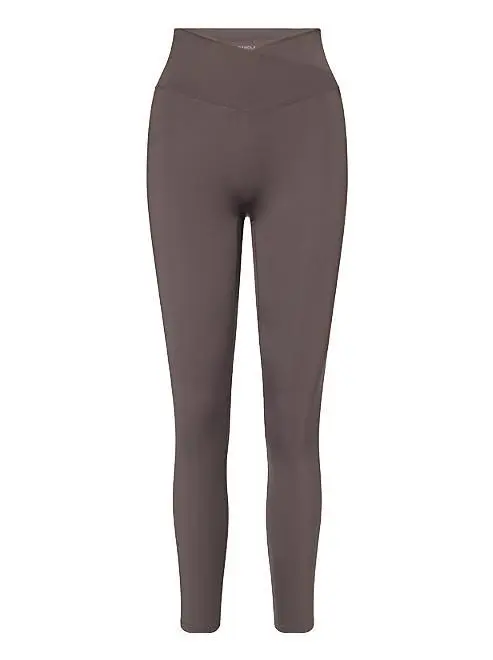 ADANOLA Ultimate Wrap Gym Leggings - Coffee Bean
