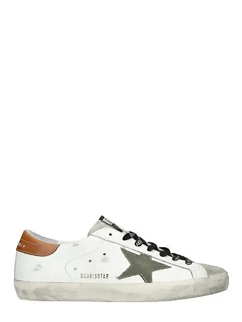GOLDEN GOOSE Super Star Leather Trainers - Rust Comb