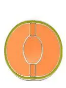 Loewe Brass Melon Charm - Silver/orange