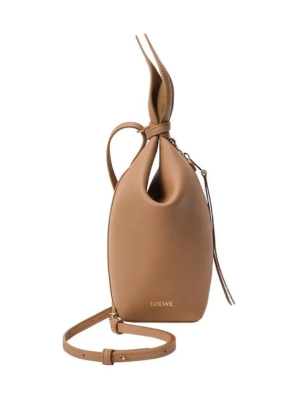 Loewe Scarf Leather Backpack - Mocha