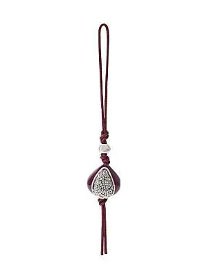 Loewe Fig Brass And Enamel Bag Charm - Purple/silver