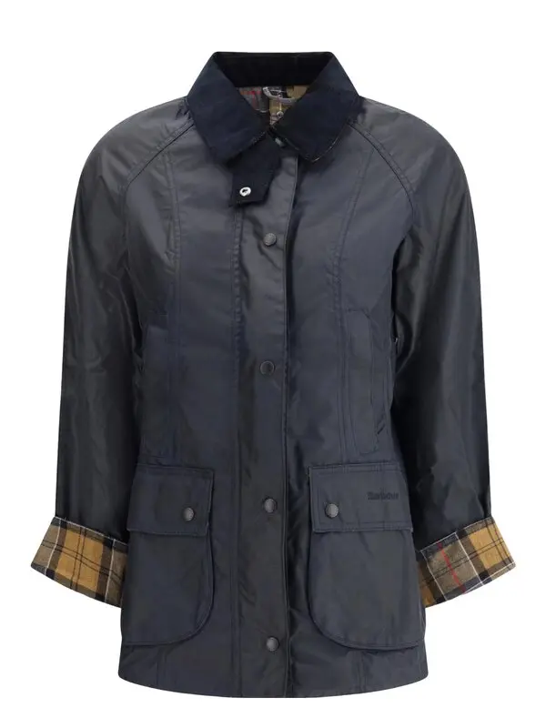 Barbour Beadnell Waxed Jacket - Black