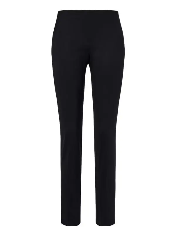THE ROW Pleated Straight Leg Pants - Black