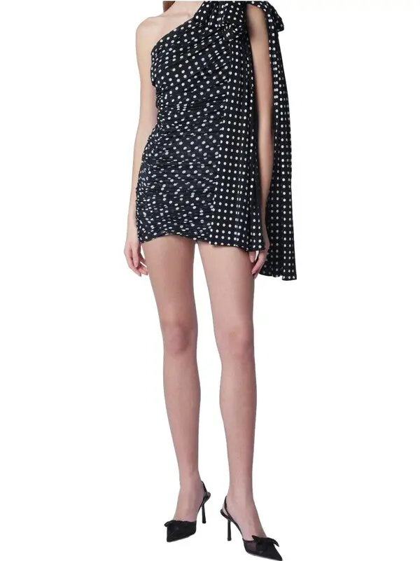 PATOU Asymmetric Draped Dress - Black