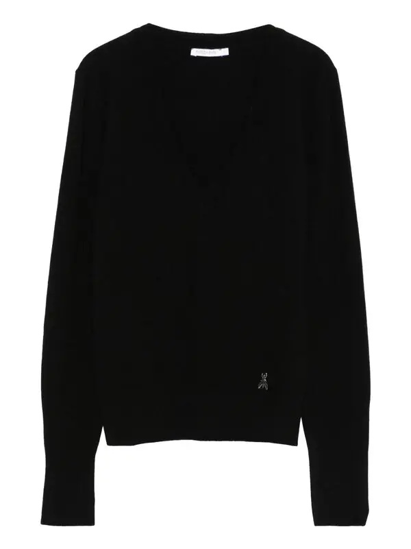 Patrizia Pepe V-neck Jumper - Black