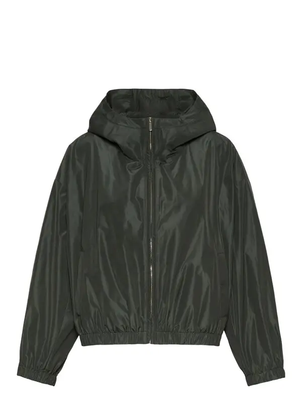 Max Mara Eliseo Hooded Bomber Jacket - Dark Green