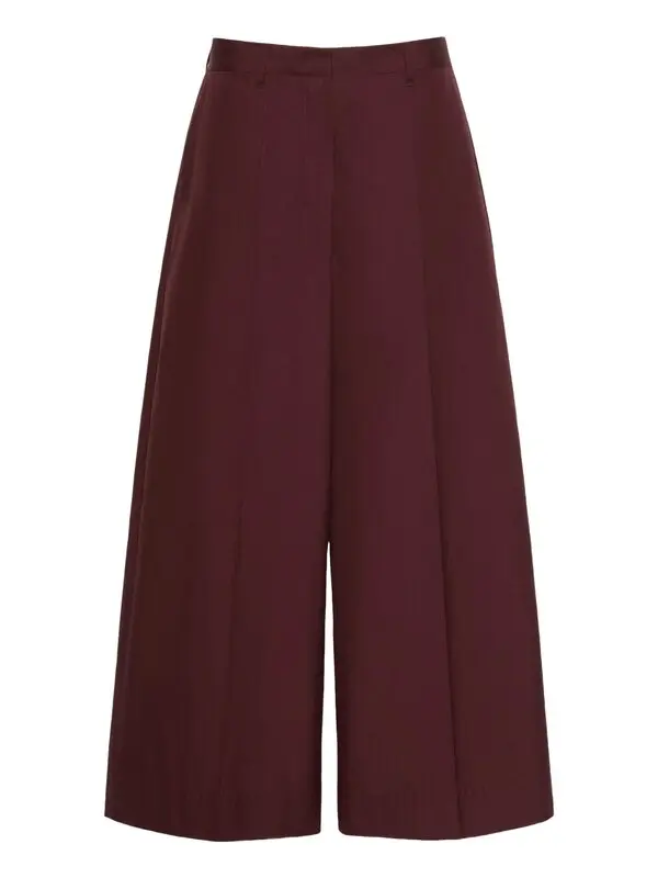 Max Mara Smmepoca Cropped Trousers - Deep Red