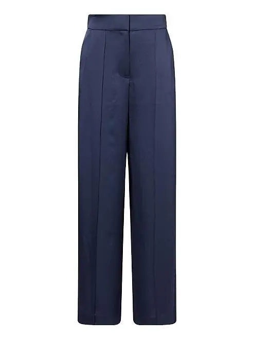 Simkhai Kyra Wide-leg Woven Trousers - Midnight