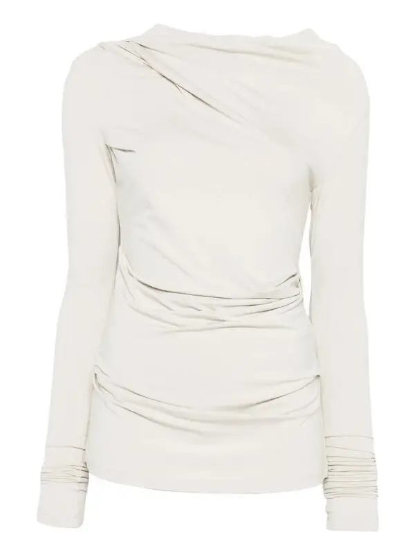 ENTIRE STUDIOS Long-sleeved Draped T-shirt - No