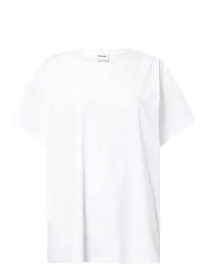 Khaite Winsley Crew-neck Cotton T-shirt - Chalk