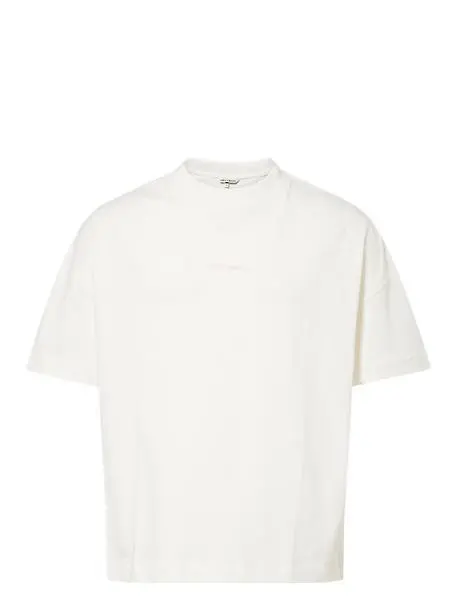 THE COUTURE CLUB Emblem Slub Graphic-print Cotton T-shirt - Pink