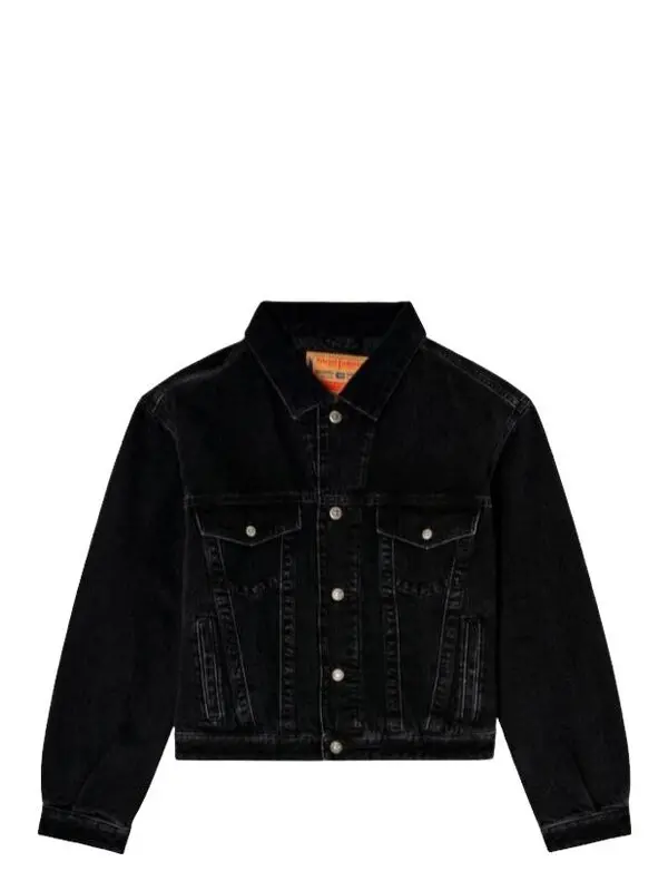 DIESEL® D-ranger-t Corduroy Collar Denim Jacket - Black