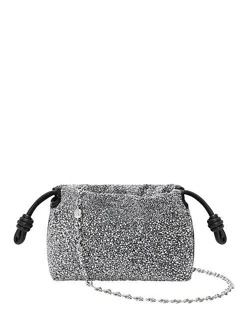 Loewe Flamenco Beads Mini Purse - Black/silver