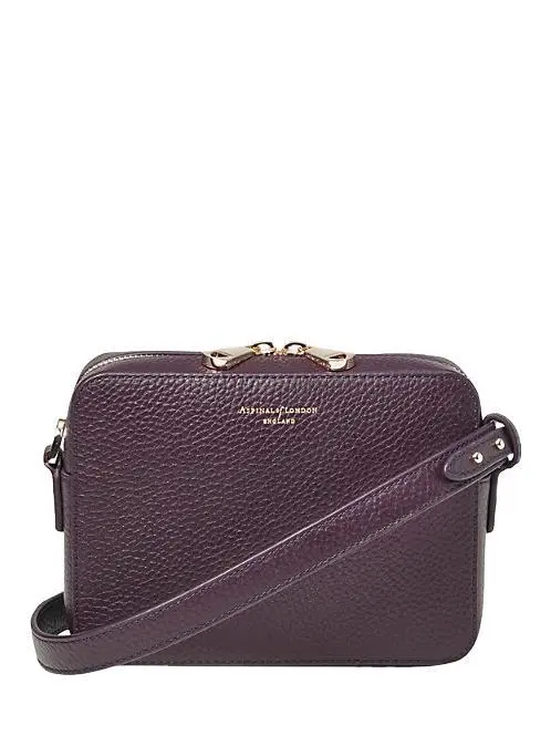 ASPINAL OF LONDON Camera Grained Leather Cross-body Bag - Fig