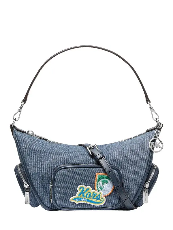 Michael Kors Merritt Small Embellished Convertible Crossbody Bag - Blue