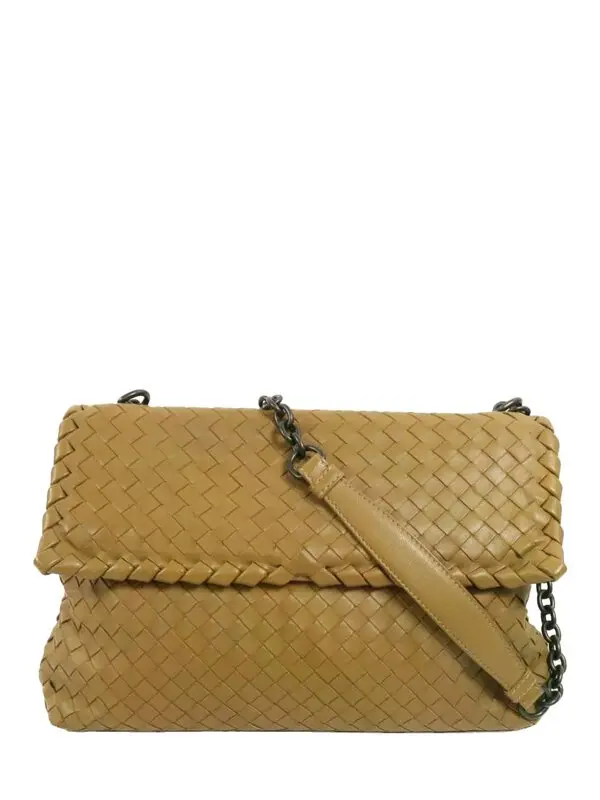 Bottega Veneta Intrecciato Chain Shoulder Bag - Neutrals